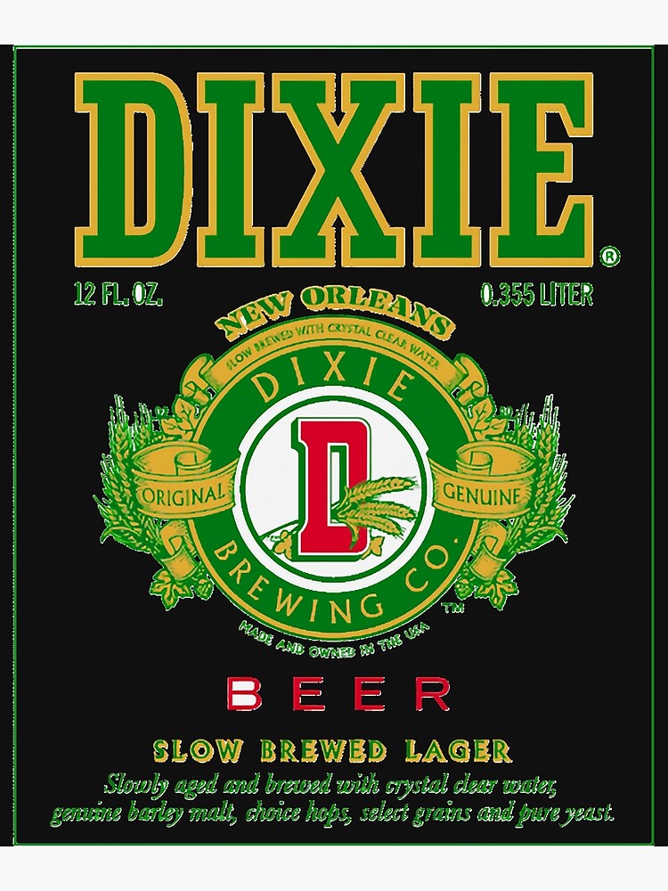 "Dixie beer logo" Poster for Sale by SandiAdams342 | Redbubble