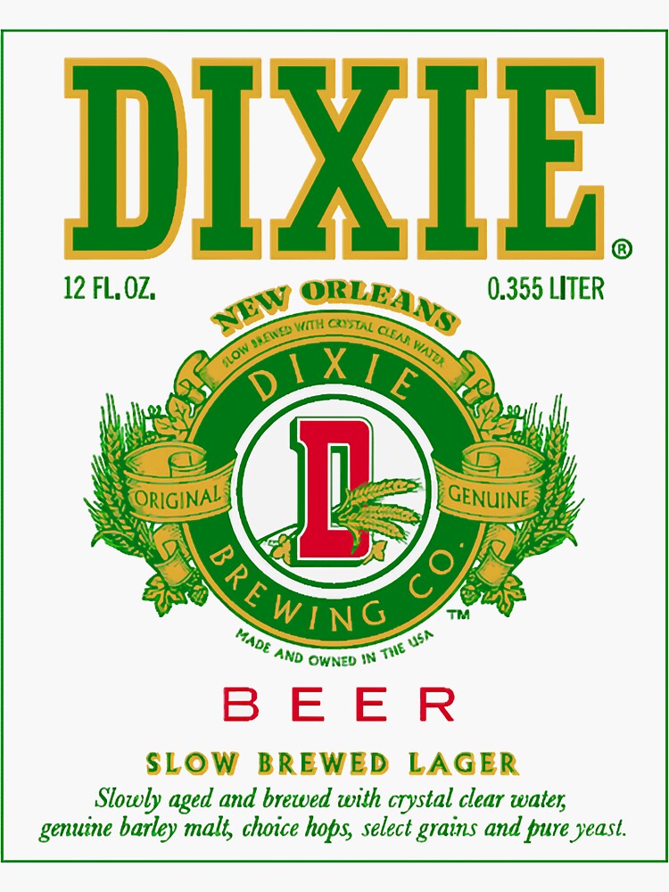 "Dixie beer logo" Sticker for Sale by SandiAdams342 | Redbubble