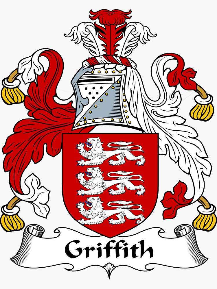 "Griffith (Wales)" Sticker for Sale by HaroldHeraldry | Redbubble