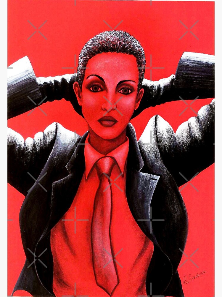 "Lady in Red" Sticker for Sale by mags0412 | Redbubble