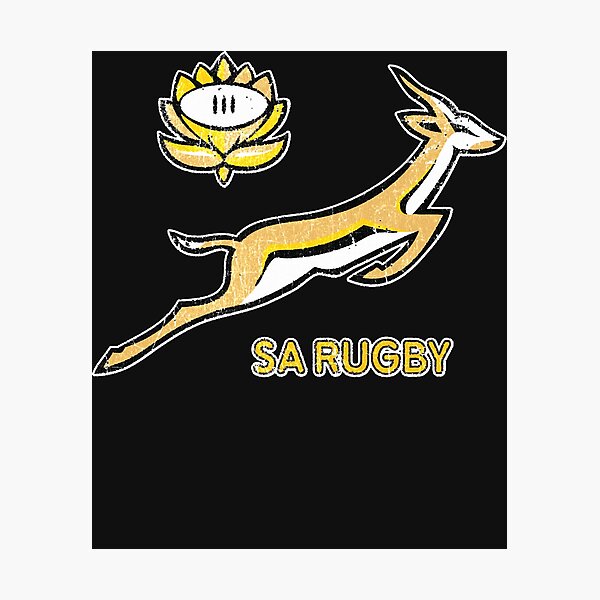 "Sa rugby vintage springbok logo" Photographic Print for Sale by ...