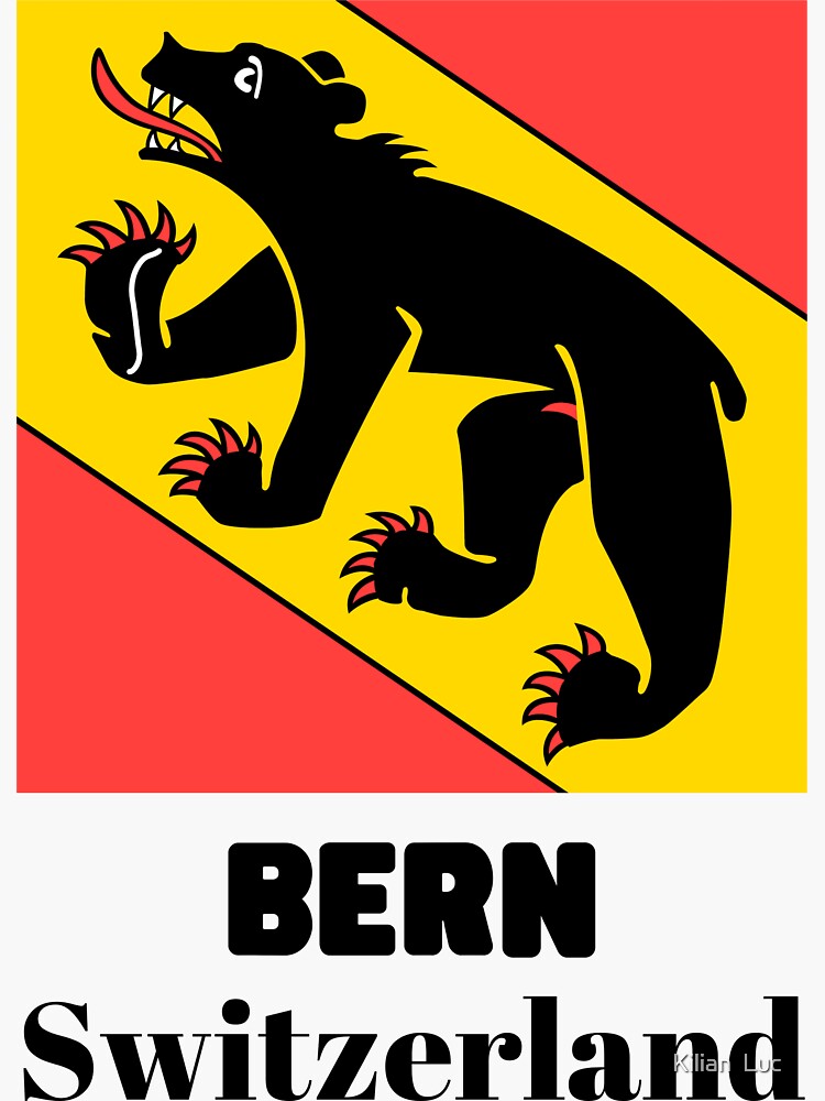 "Bern with flag" Sticker for Sale by KilianLuc | Redbubble
