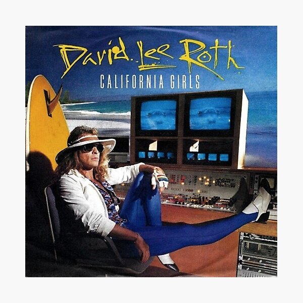 Lámina fotográfica «David lee roth california girls eddie van halen ...