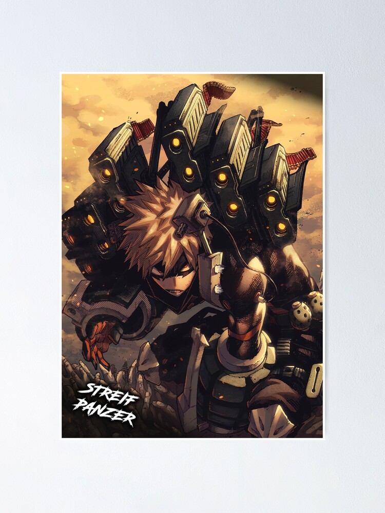 "Bakugo Streif Panzer Arms" Poster for Sale by TrpInc | Redbubble