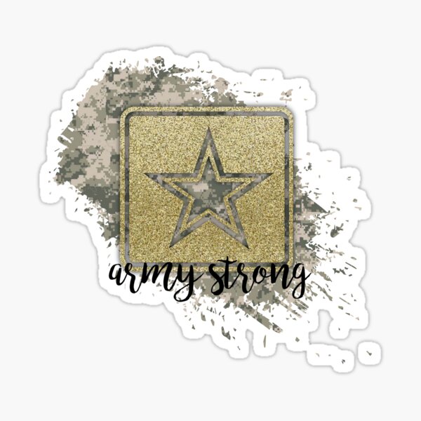 "Army Strong" Sticker for Sale by kimhutton | Redbubble