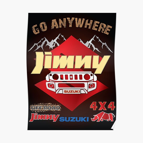 "Suzuki Jimny Logo" Poster for Sale by MOON--STONE | Redbubble