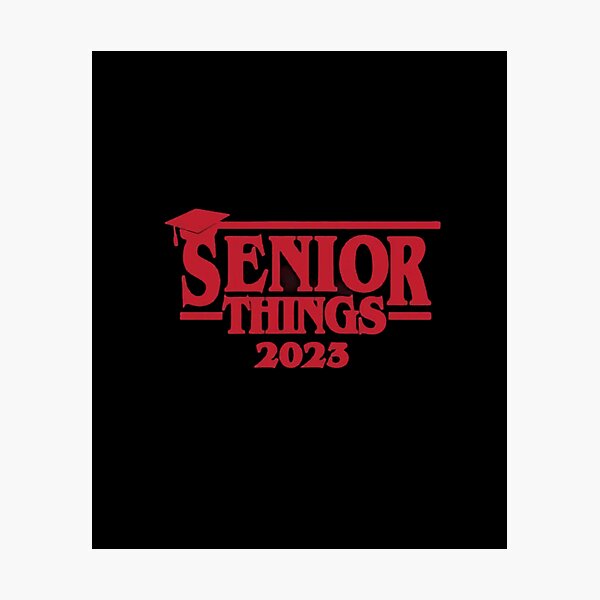 "Senior Things 2023 Shirt,Stranger Things Shirt, Funny Graduation Shirt ...