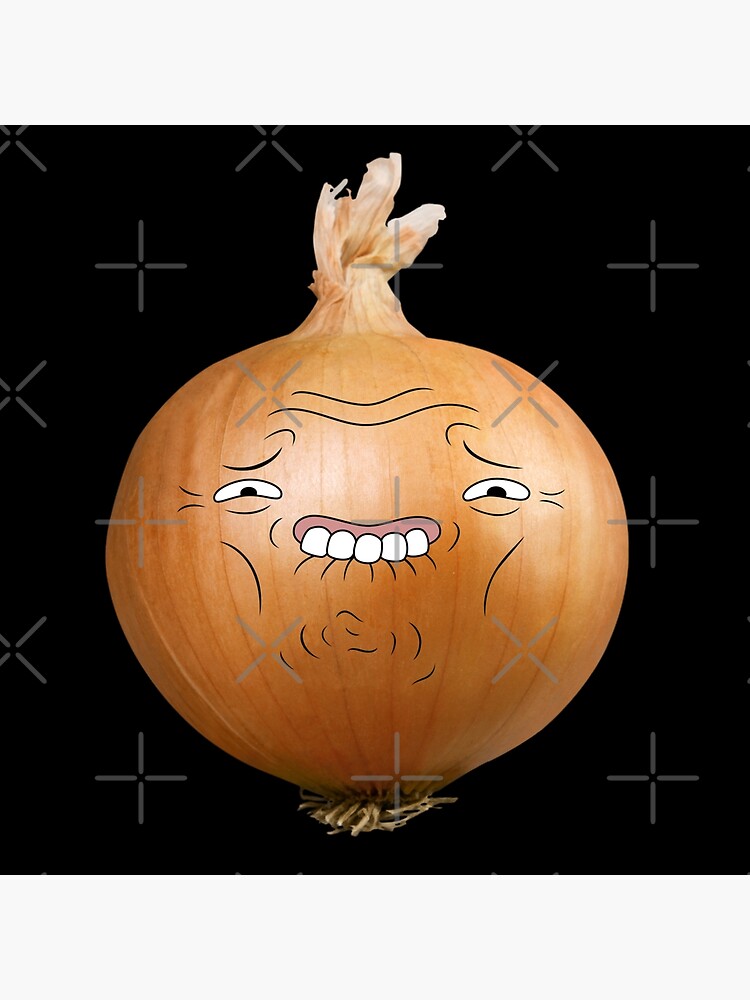 "Funny Onion - objects with faces" Poster by ubaDesigns | Redbubble