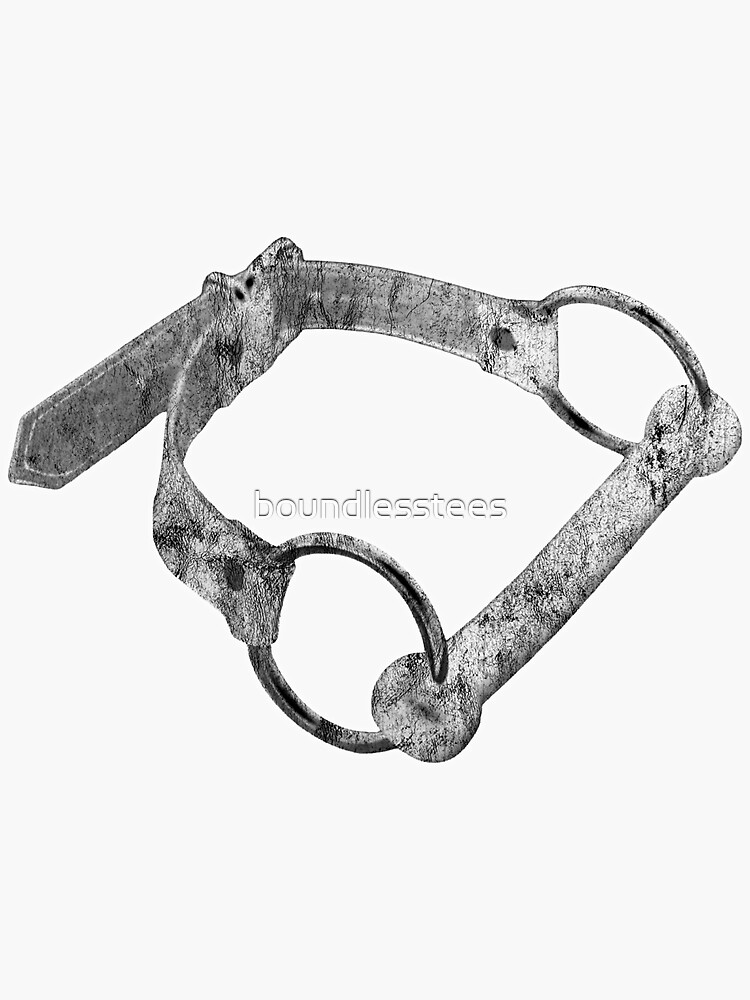 ""Bit Gag" BDSM Kink Bondage Distressed" Sticker for Sale by ...