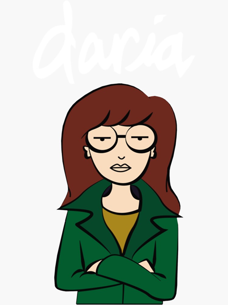 "Daria " Sticker for Sale by DarrianMyDe | Redbubble