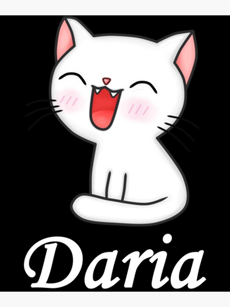 "Daria Cute Cat " Poster for Sale by DarrianMyDe | Redbubble