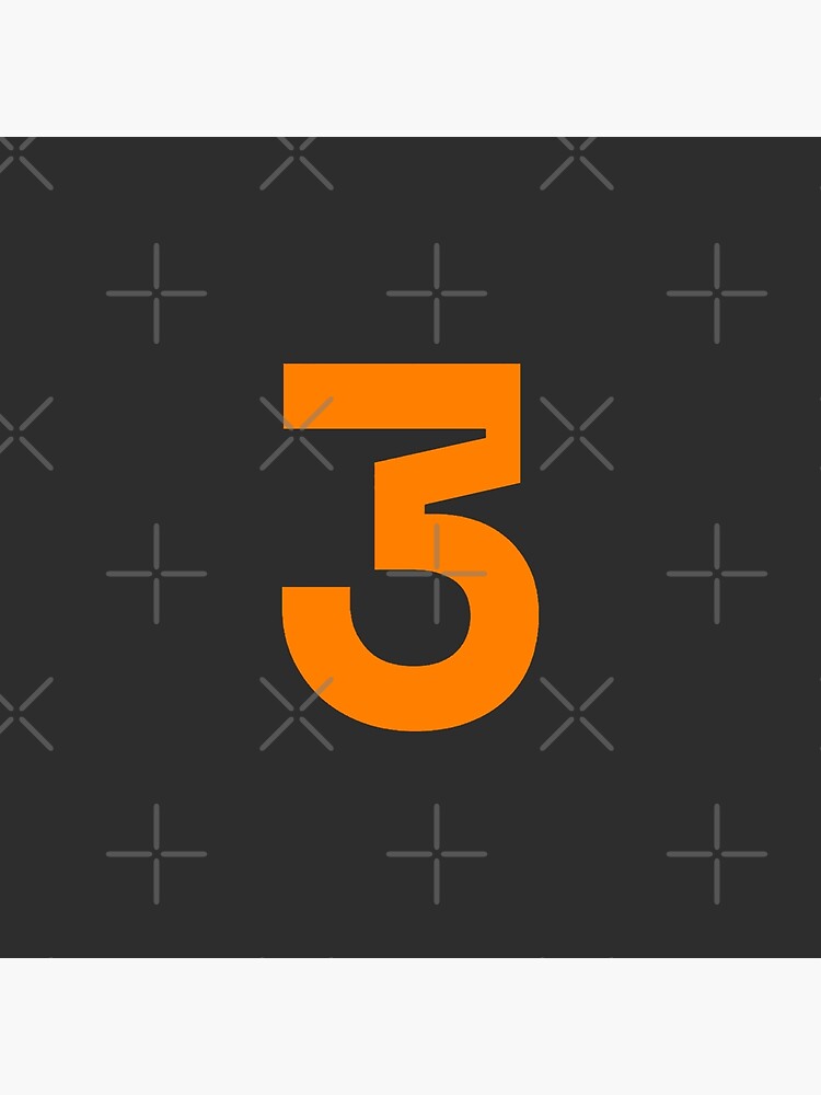 "Daniel Ricciardo 3 - F1 Driver Number 2022 - Orange" Photographic ...