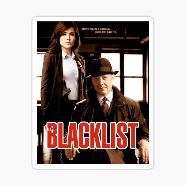 "The Blacklist Retro Movie" Sticker for Sale by Bluejacob | Redbubble