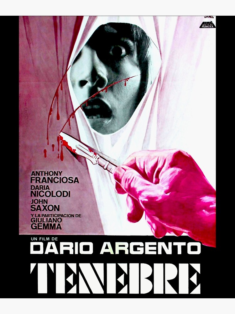 "Tenebre (1982) Dario Argento " Poster for Sale by DarrianMyDe | Redbubble