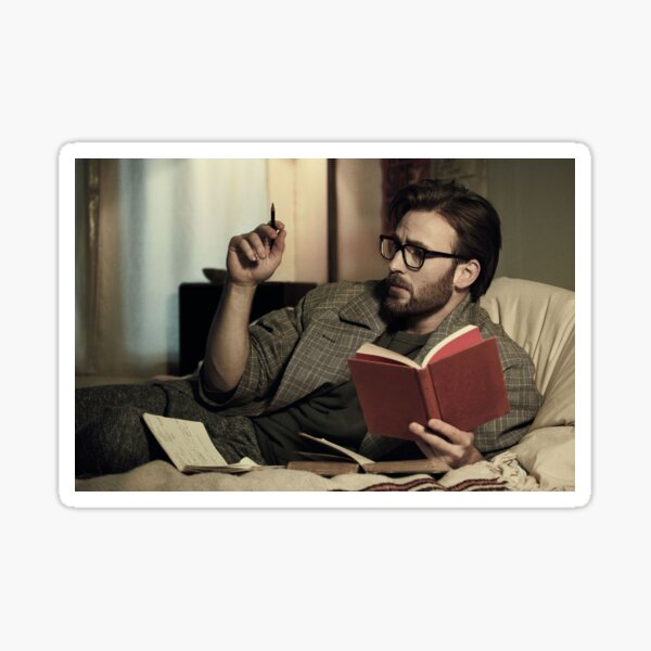 "Chris evans poster" Sticker for Sale by schnazzysloth | Redbubble
