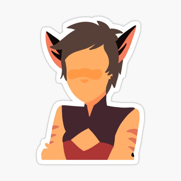 "short hair Catra" Sticker for Sale by TammyJX | Redbubble