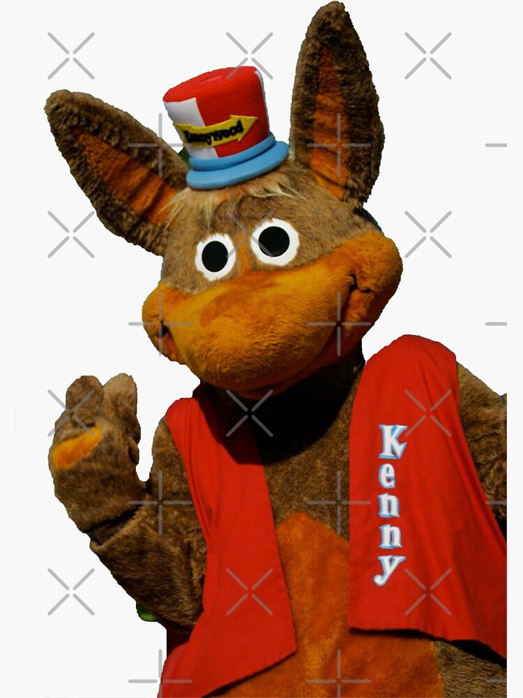 "kennywood Kenny Kangaroo Gift Idea For Kennywood Lovers " Sticker for ...