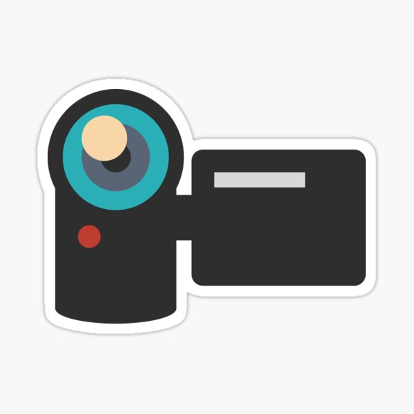 "Vintage Early 2000s Camcorder Design" Sticker for Sale by ...