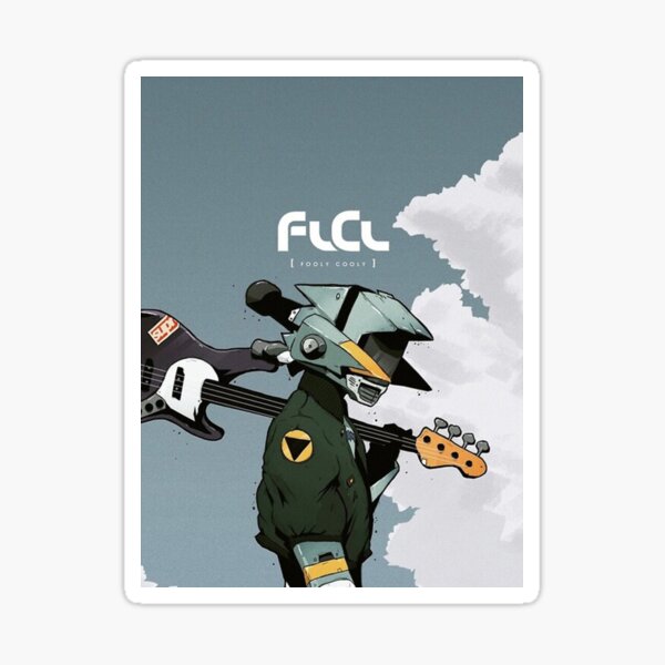 "FLCL Anime" Sticker for Sale by salasjanet | Redbubble