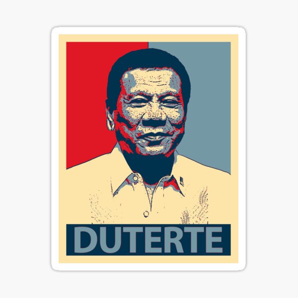 "president duterte" Sticker for Sale by AureliaWright | Redbubble