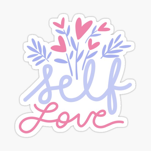 Pegatina «Letras de amor propio con flores | Amor propio | Cotizaciones ...