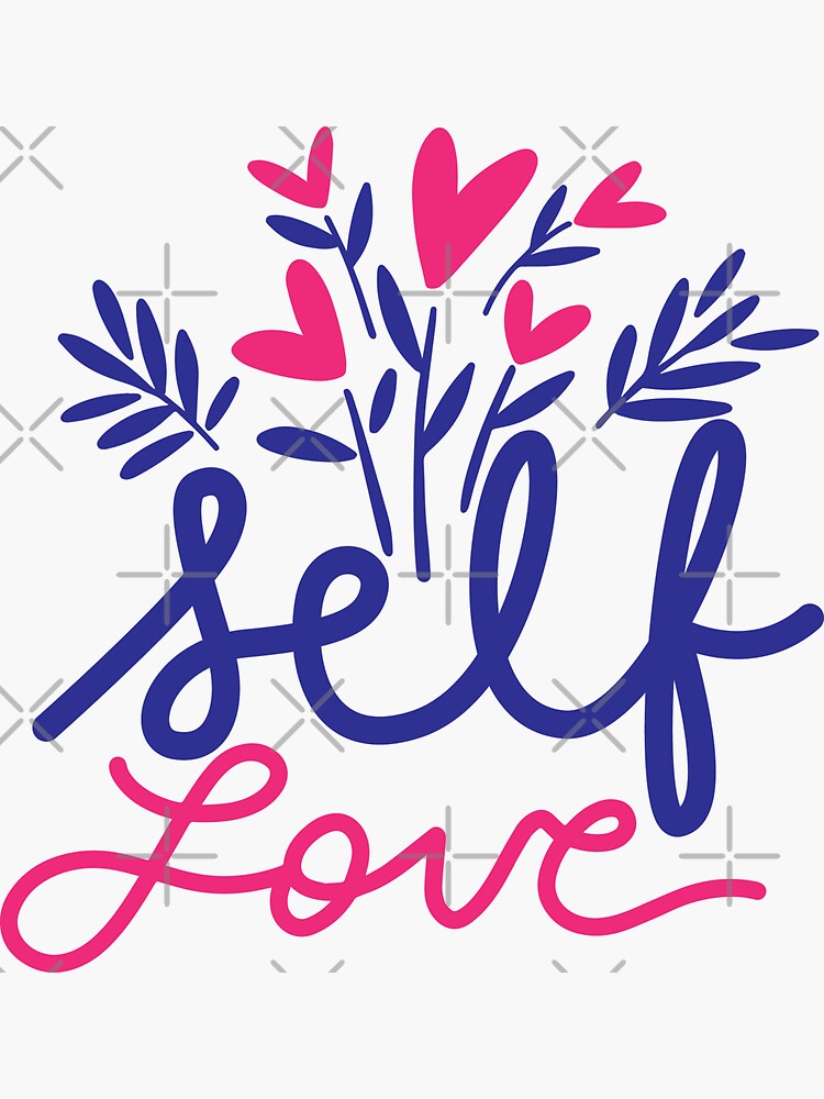 Pegatina Letras De Amor Propio Con Flores Amor Propio Cotizaciones De Amor Propio Citas