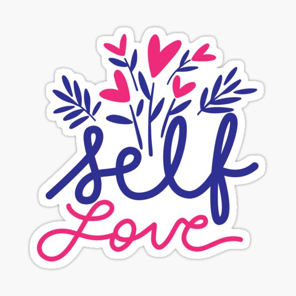 Pegatina «Letras de amor propio con flores | Amor propio | Cotizaciones ...