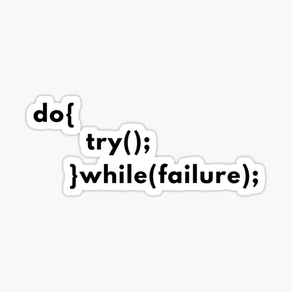 Dowhile Loop Programming Codedeveloper Sticker For Sale By