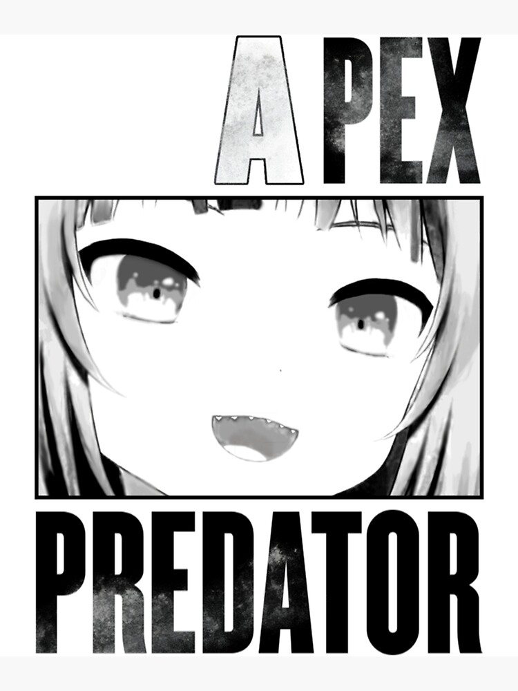 "Gawr Gura Apex Predator " Poster for Sale by ParisSonatra | Redbubble