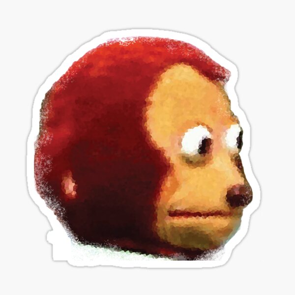 "Puppet Monkey meme" Sticker for Sale by MasoudDesign | Redbubble