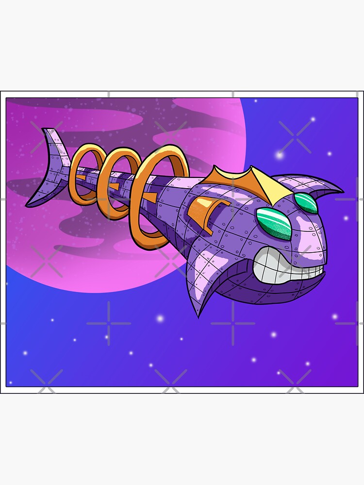 "SpaceFISH" Sticker for Sale by Sky-99 | Redbubble