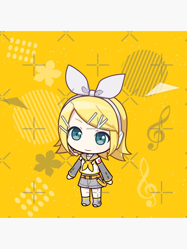 "Kagamine Rin Chibi" Sticker for Sale by Takaada | Redbubble