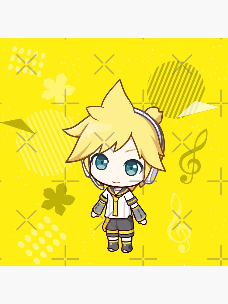 "Kagamine Len Chibi" Sticker for Sale by Takaada | Redbubble