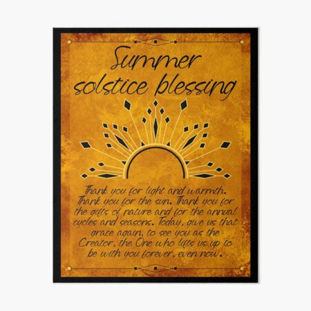 "Summer solstice blessing " Art Board Print for Sale by Jennykies ...
