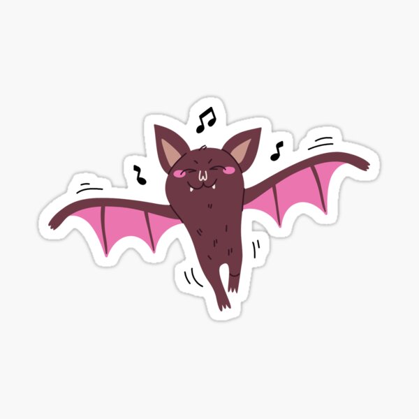"Bat Dancing To Music" Sticker for Sale by Decocraft | Redbubble