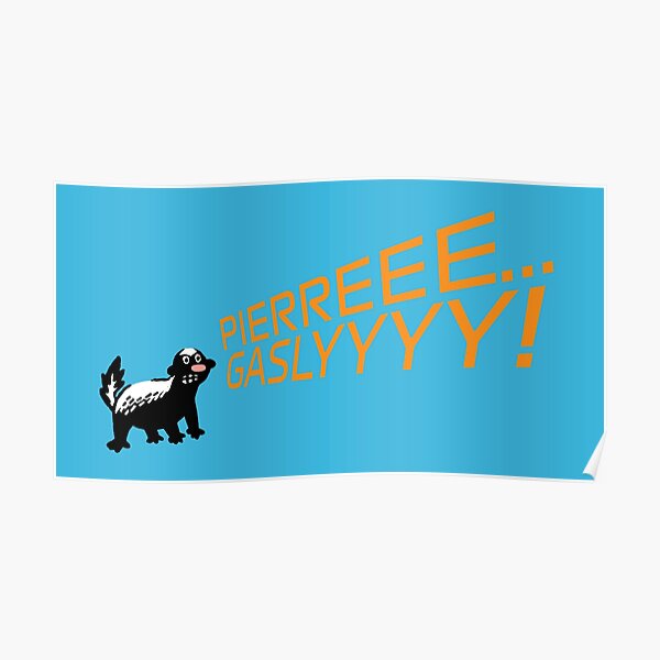 "Danny Ric shouting Pierre Gasly" Poster for Sale by leprincefrivole ...