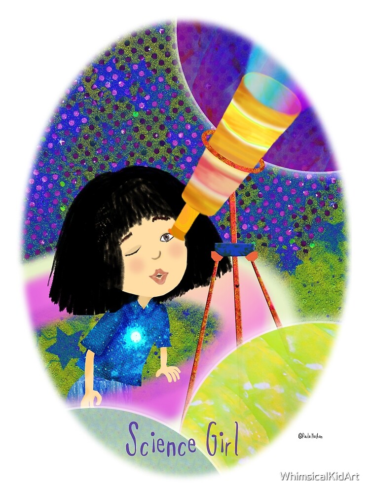"STEM Art, Science Girl Stargazer, Outer Space" Poster for Sale by ...