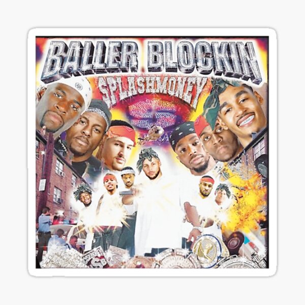 "baller blockin splash money warriors funny" Sticker for Sale by ...