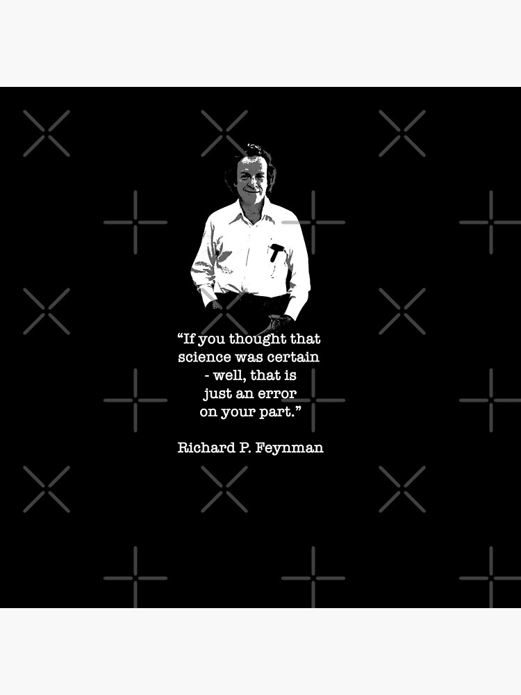 "Richard Feynman Science Quote" Poster for Sale by PixelBuilder | Redbubble