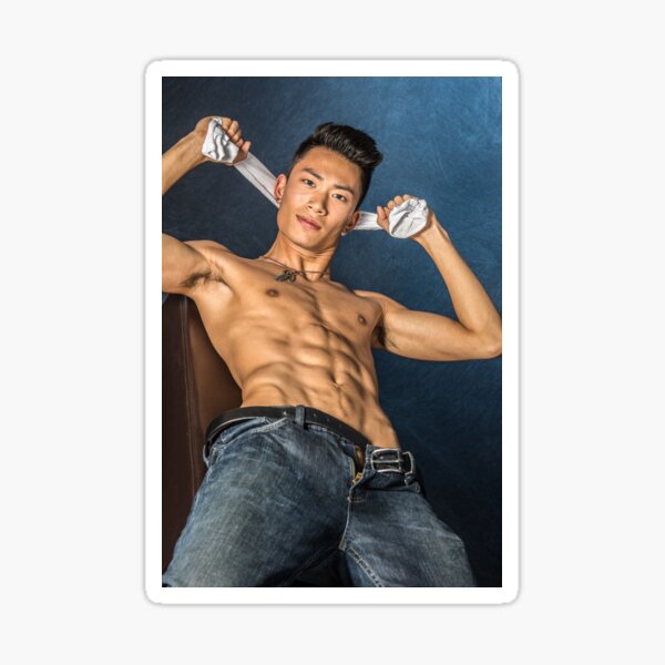 "Fit and Fine" Sticker for Sale by ArtofMaleImages | Redbubble