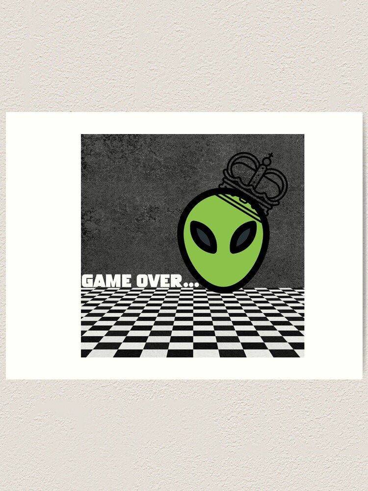 Impression artistique « GAME OVER Aliens, Extraterrestre, Folle, Spoopy ...