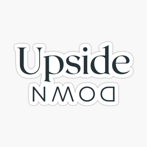 "Upside down" Sticker for Sale by 9Infinity | Redbubble