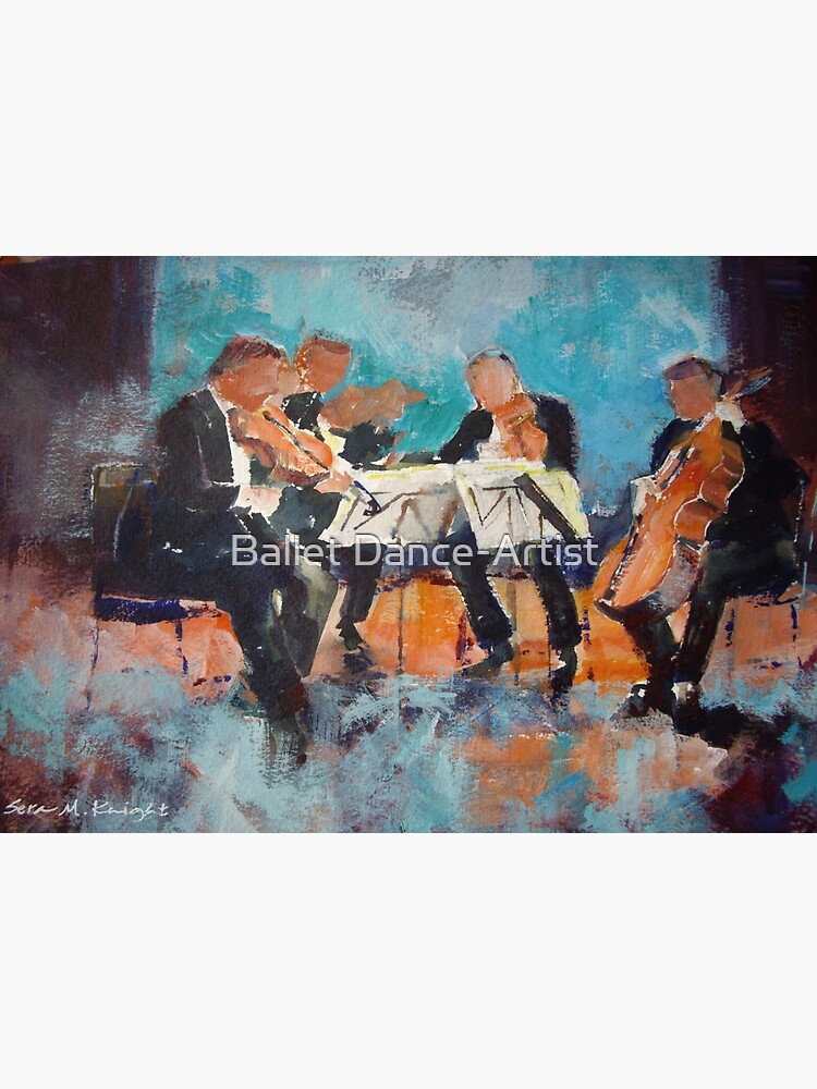 "String Quartet - Painting Of Classical Musicians" Sticker for Sale by ...