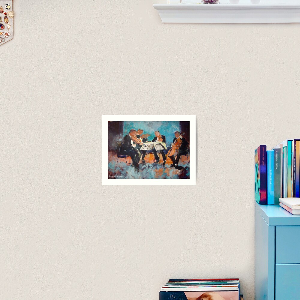 "String Quartet - Painting Of Classical Musicians" Poster for Sale by ...