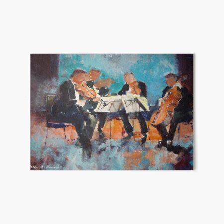 "String Quartet - Painting Of Classical Musicians" Art Board Print by ...