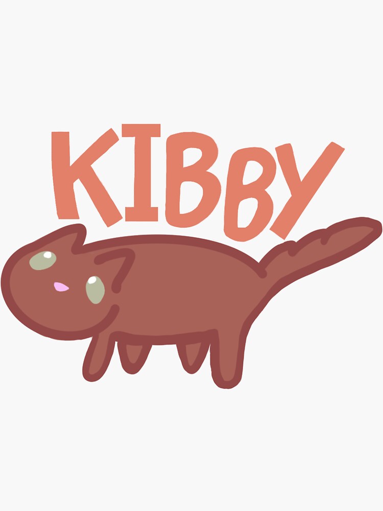 "Kibby Cat" Sticker for Sale by lena-mitcho | Redbubble