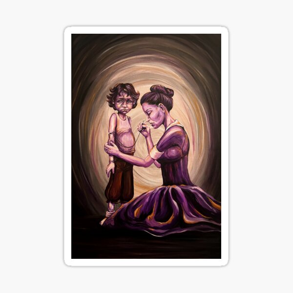 "Broken Boy" Sticker for Sale by JayEllePea | Redbubble