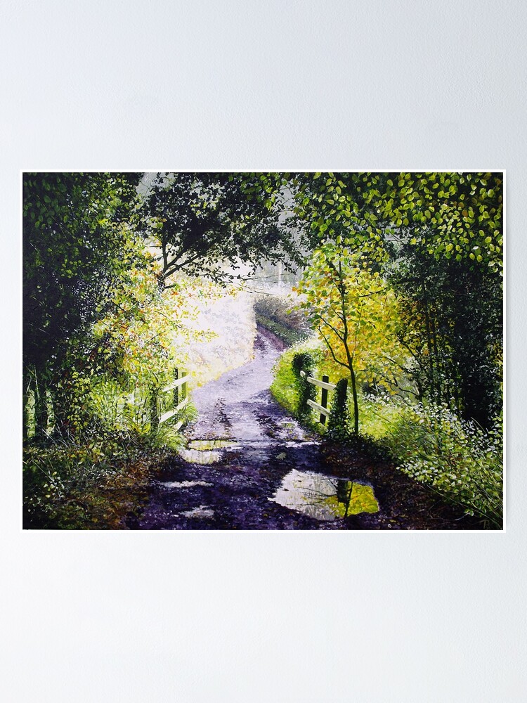 "Autumn Along The Lane " Poster for Sale by POak | Redbubble