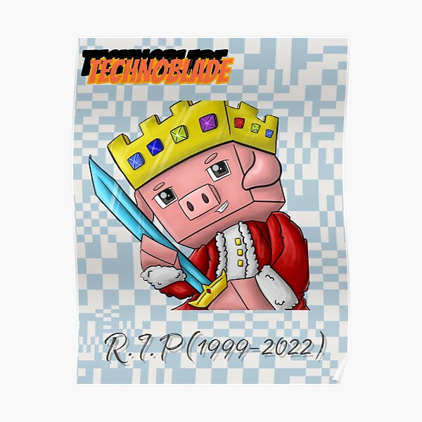 Póster «Technoblade - juegos - transmisión» de dhilel | Redbubble