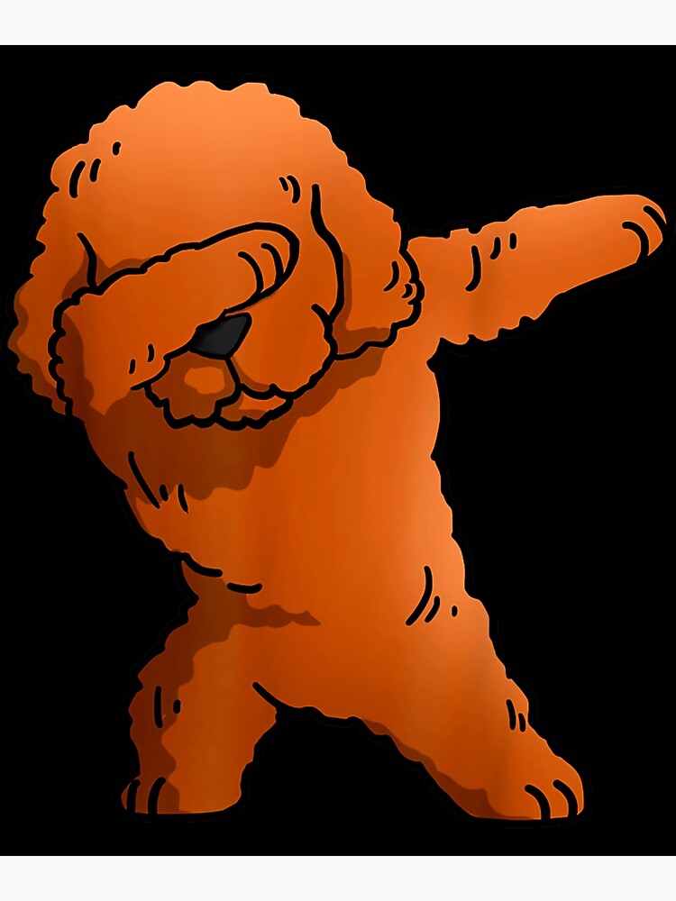 "Dabbing Toy Poodle Dab Dance Funny Dog" Greeting Card for Sale by ...